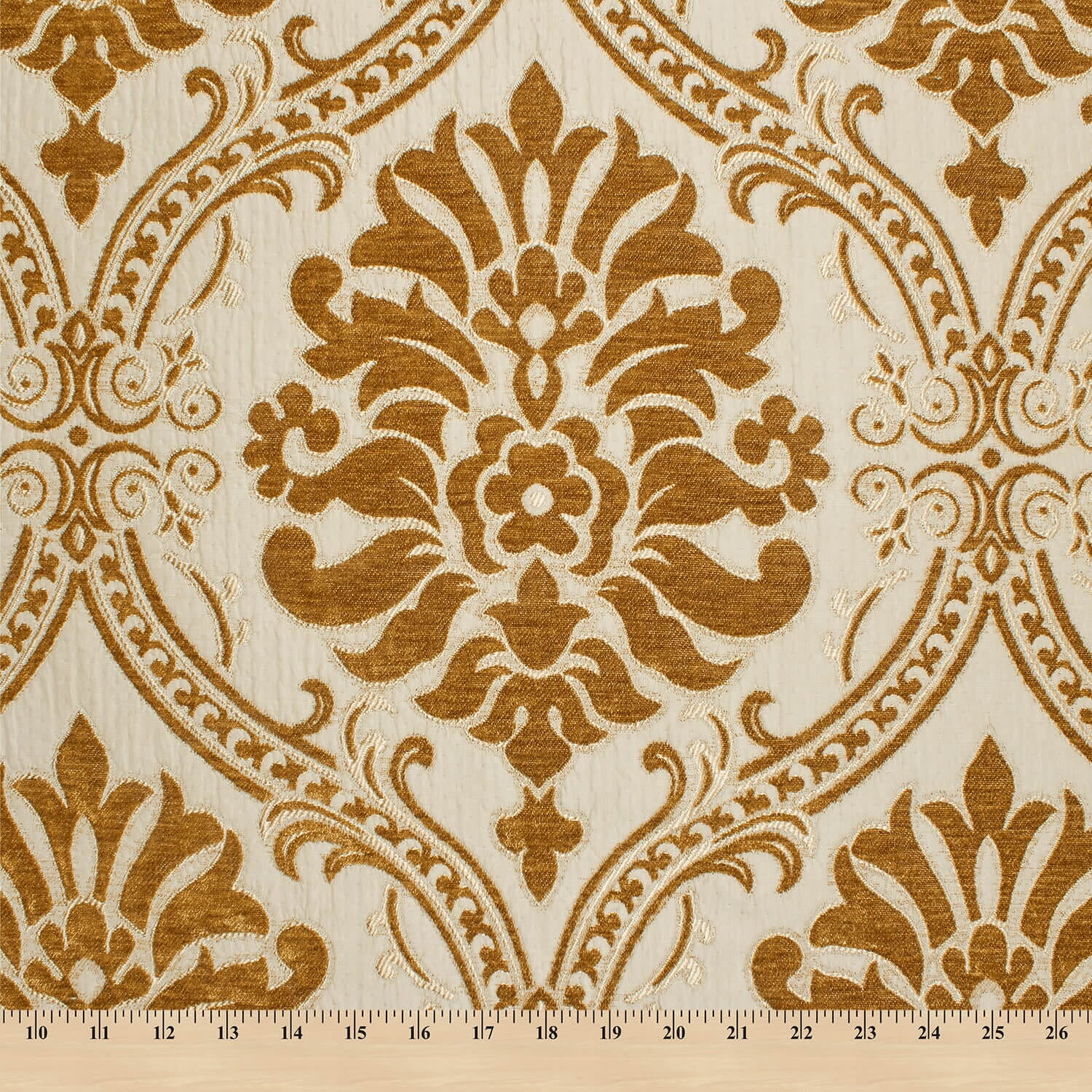 Floral Damask Chenille Upholstery Brocade Jacquard 56/57" Fabric By The ...