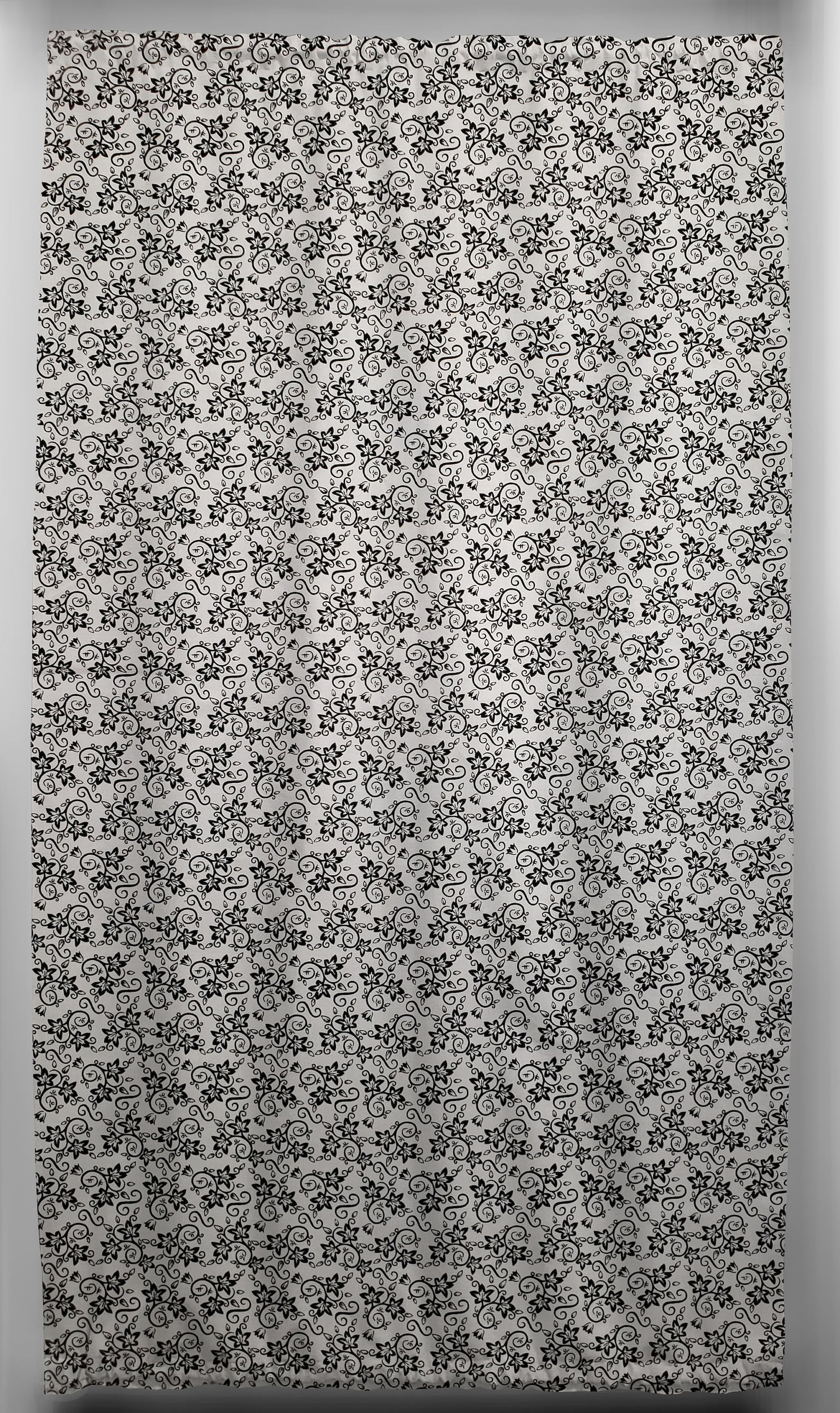 Floral Damask French Door Curtain Panel with Tie Back by Penny's ...