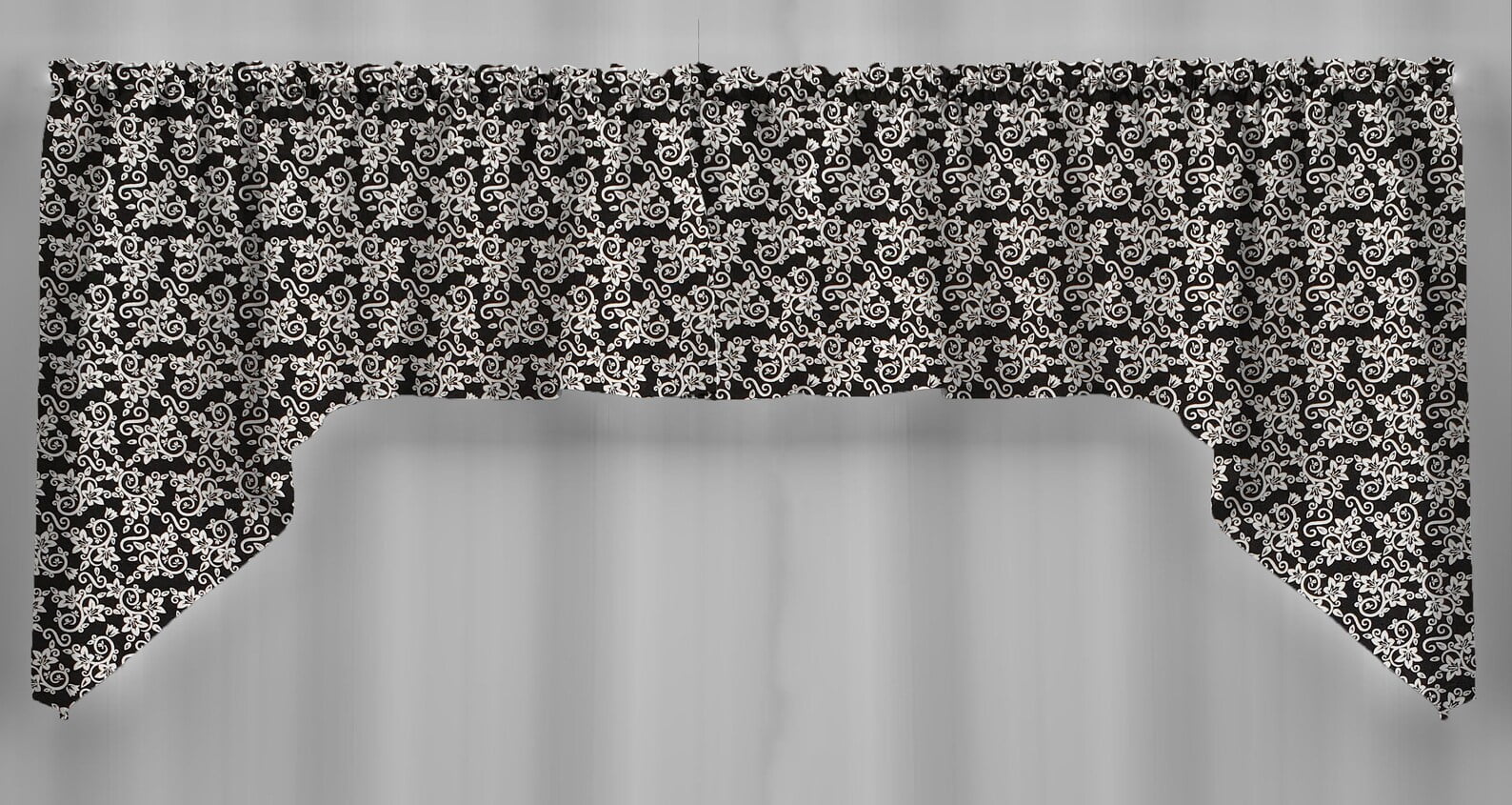 Floral Damask Swag Panels by Penny's Needful Things (Set of 2) 36 Inch ...