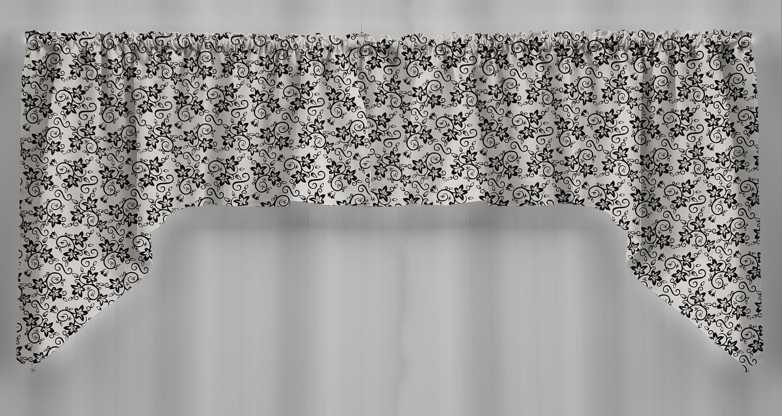 Floral Damask Swag Panels by Penny's Needful Things (Set of 2) 36 Inch ...
