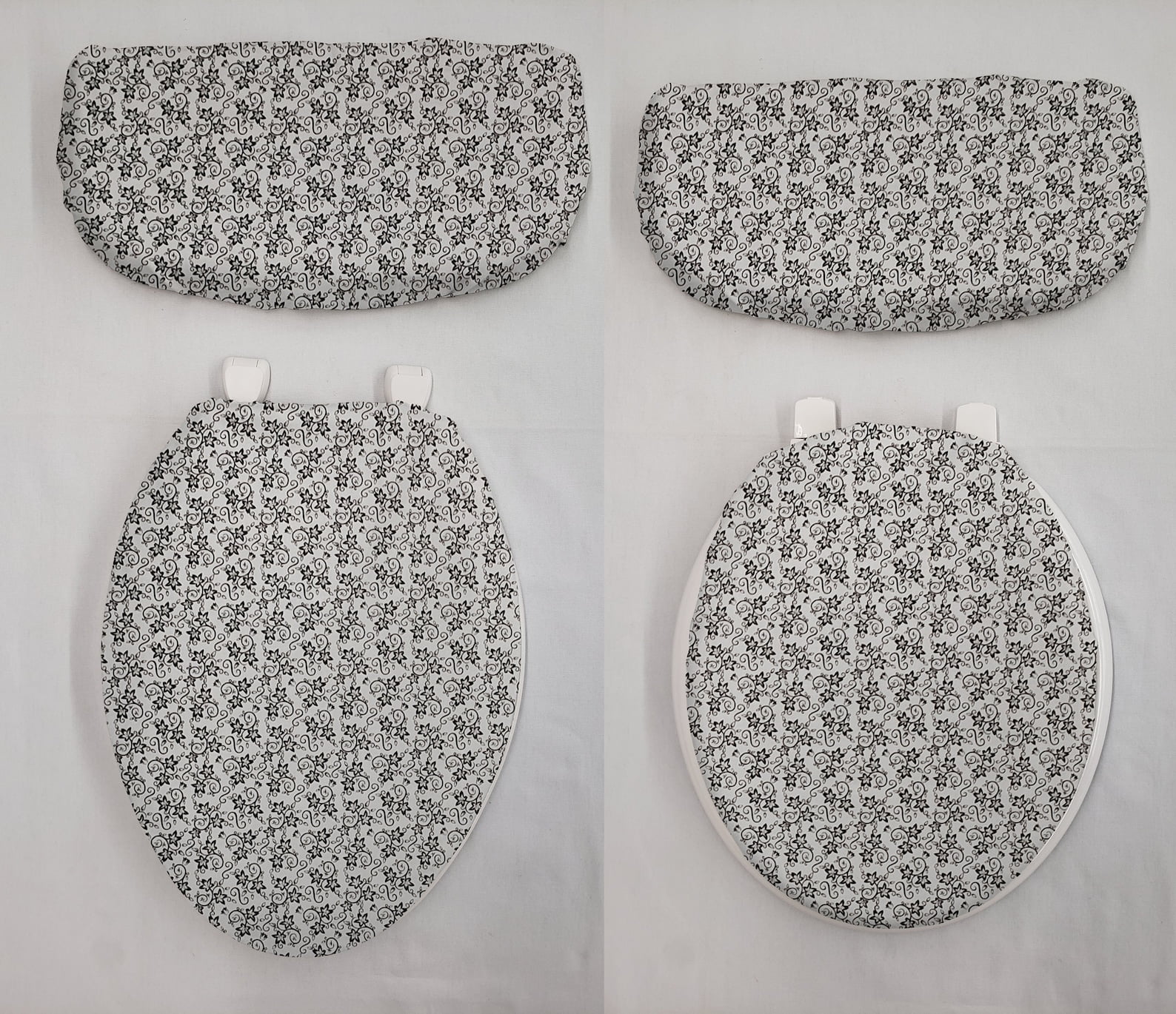 Floral Damask Toilet Seat Lid and Tank Cover Set by Penny's Needful ...