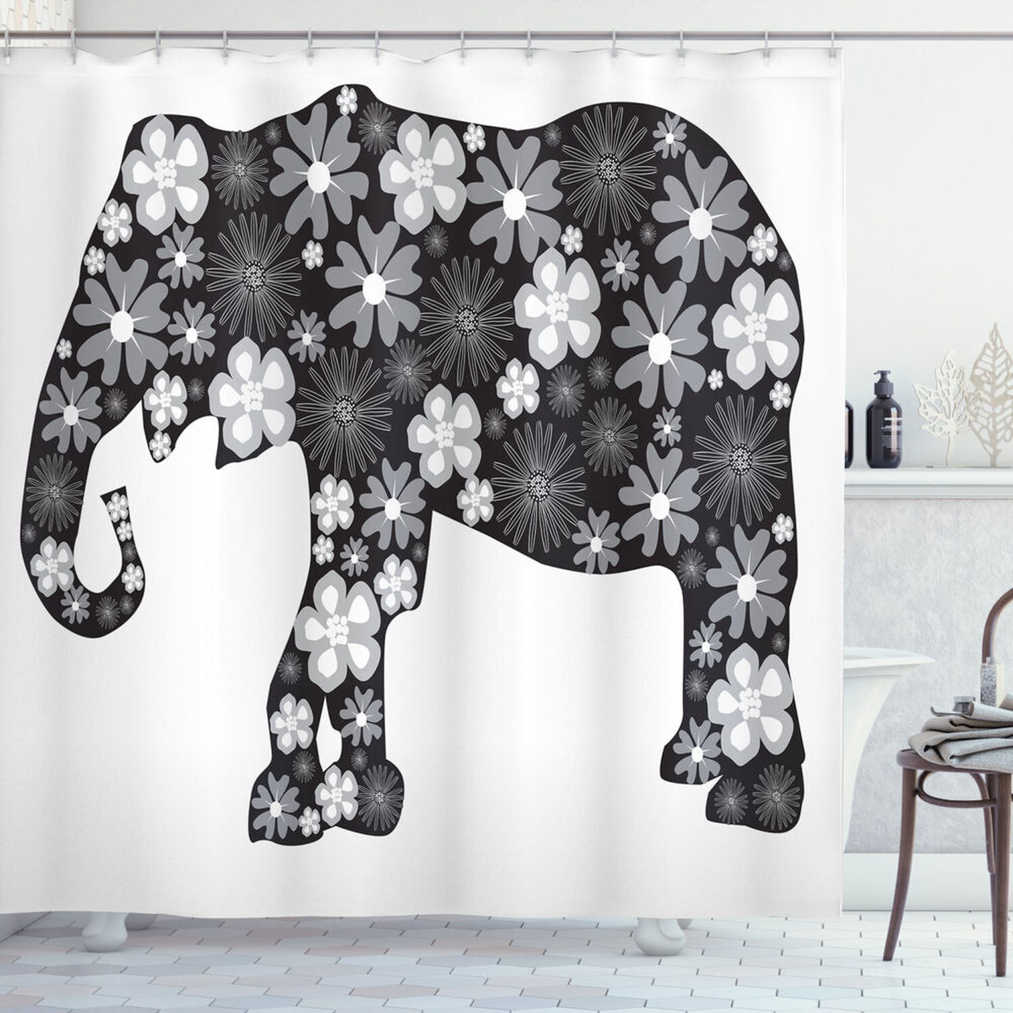 Floral Delight Shower Curtain: Vibrant Blossom Pattern for Your ...