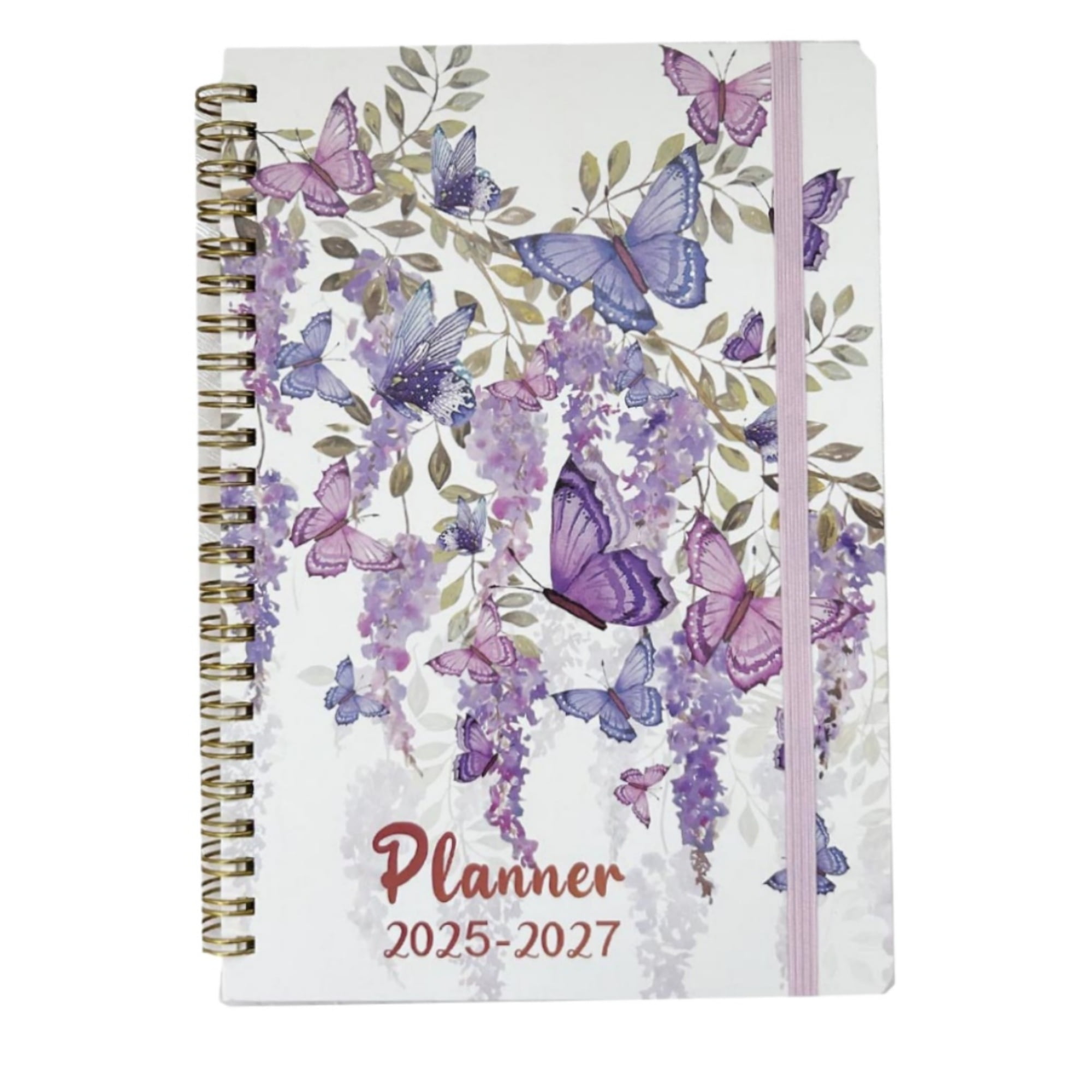 Floral Design 2025-2027 Weekly Monthly Planner - Spiral Bound Organizer ...