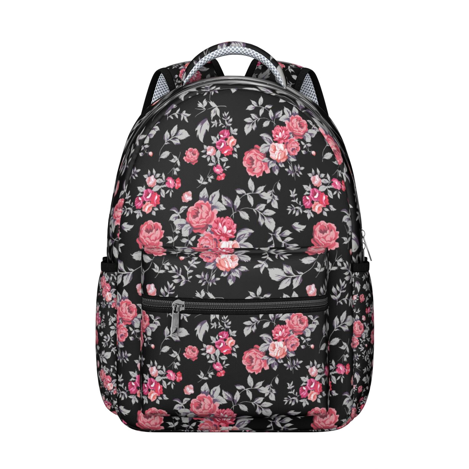 "Floral Design Backpack with Sunflowers - Cute Wildflowers Print School ...