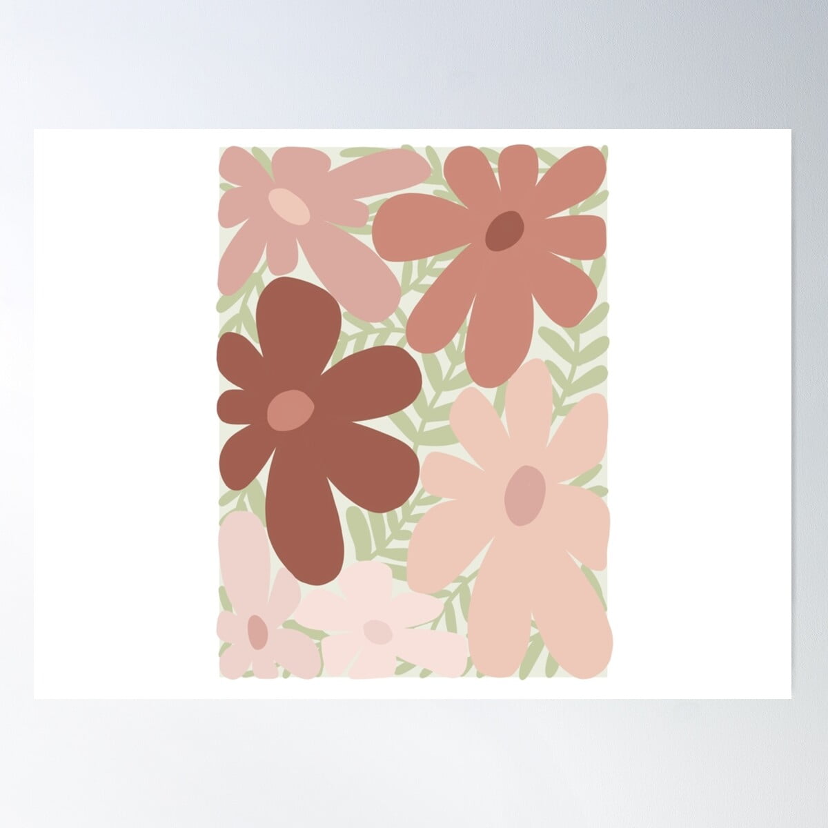 Floral Design (Colour Palette, Color Palete) Poster Wall Art, Modern ...