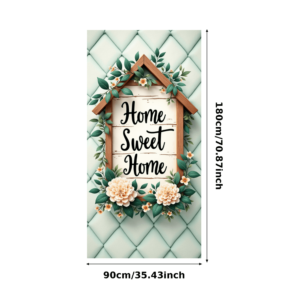 Floral Design Home Decor Sweet Home Decorative Banner Outdoor Indoor ...