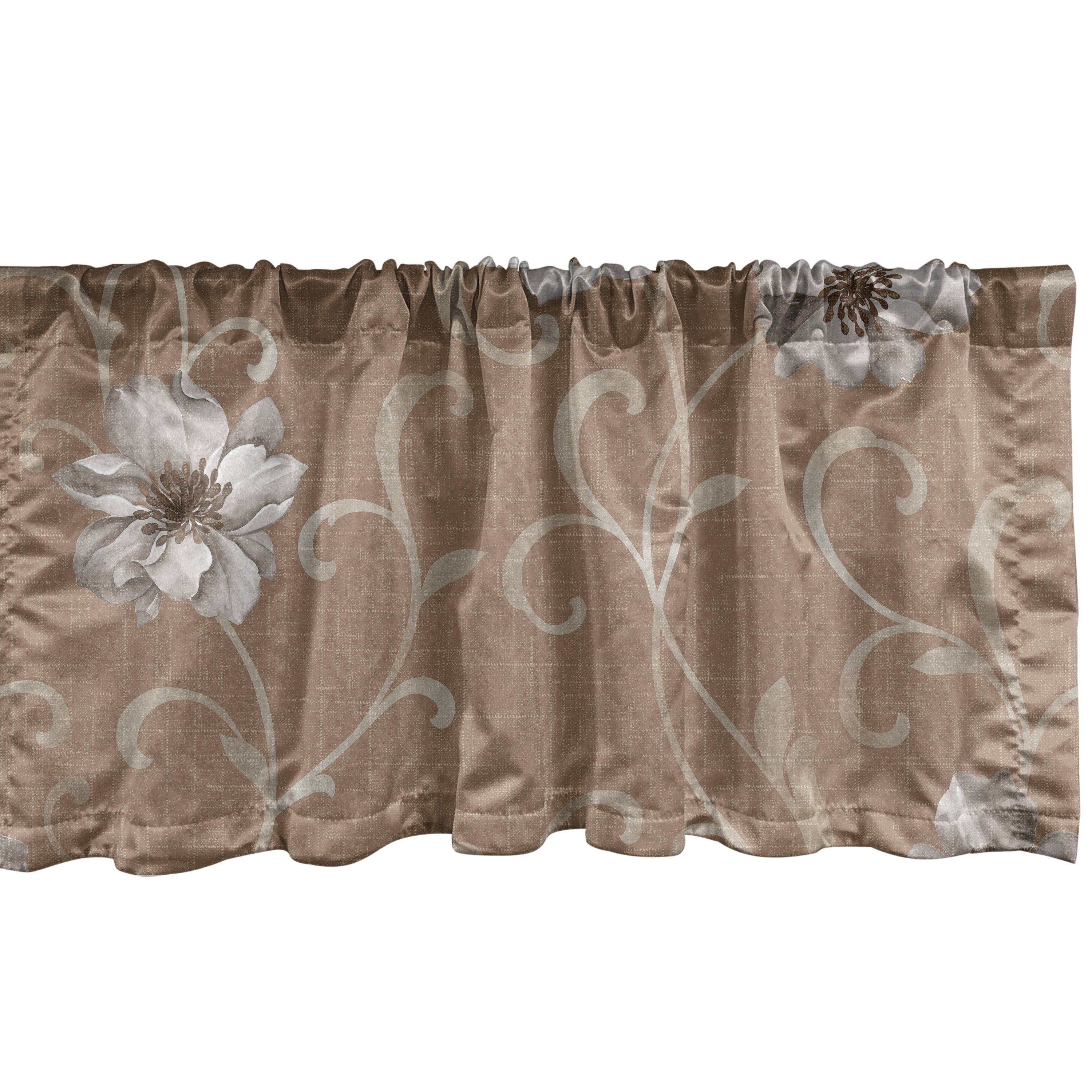 Floral Design Window Valance, Modern Minimalist Springtime Garden ...