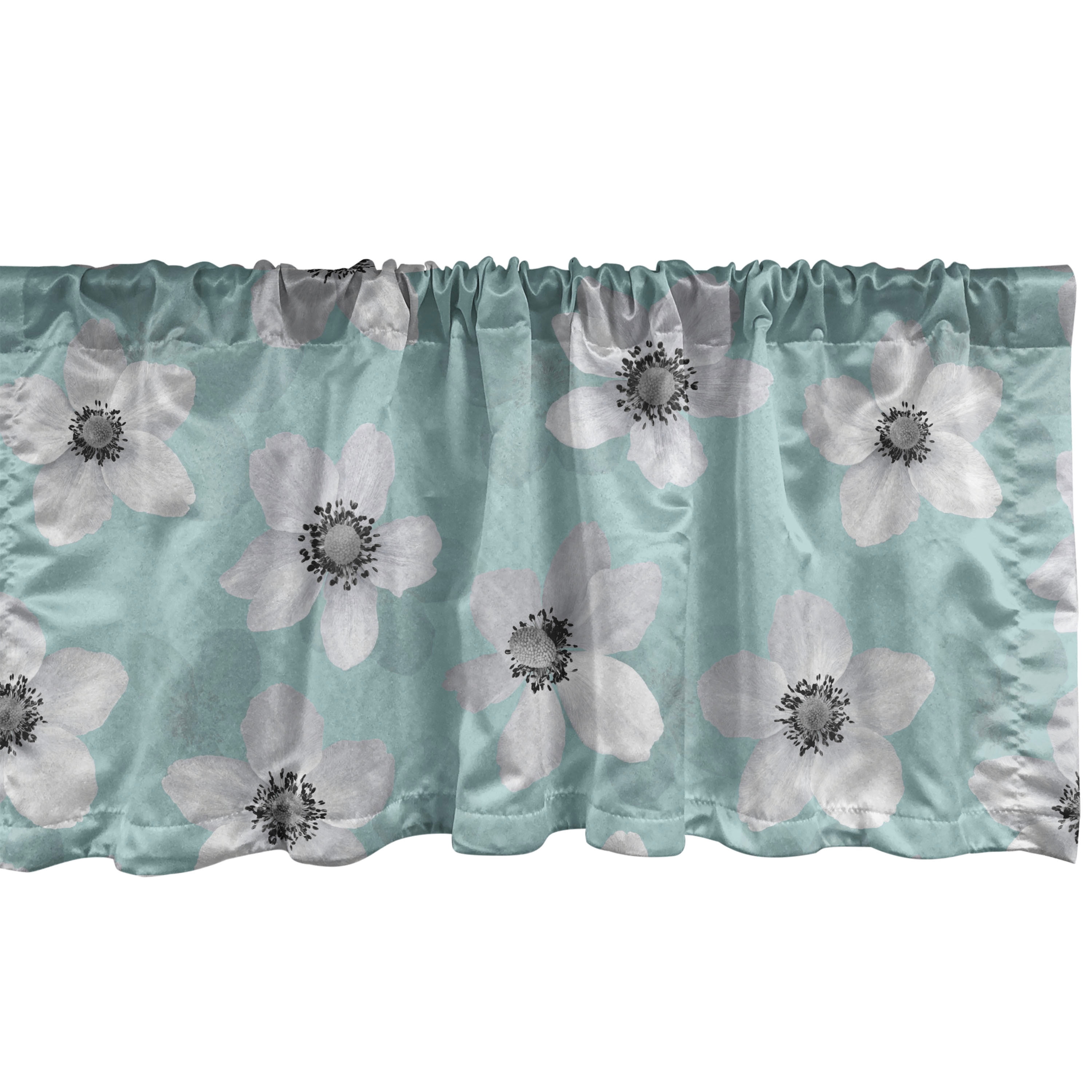 Floral Design Window Valance, Romantic Japanese Feelings Anemone ...