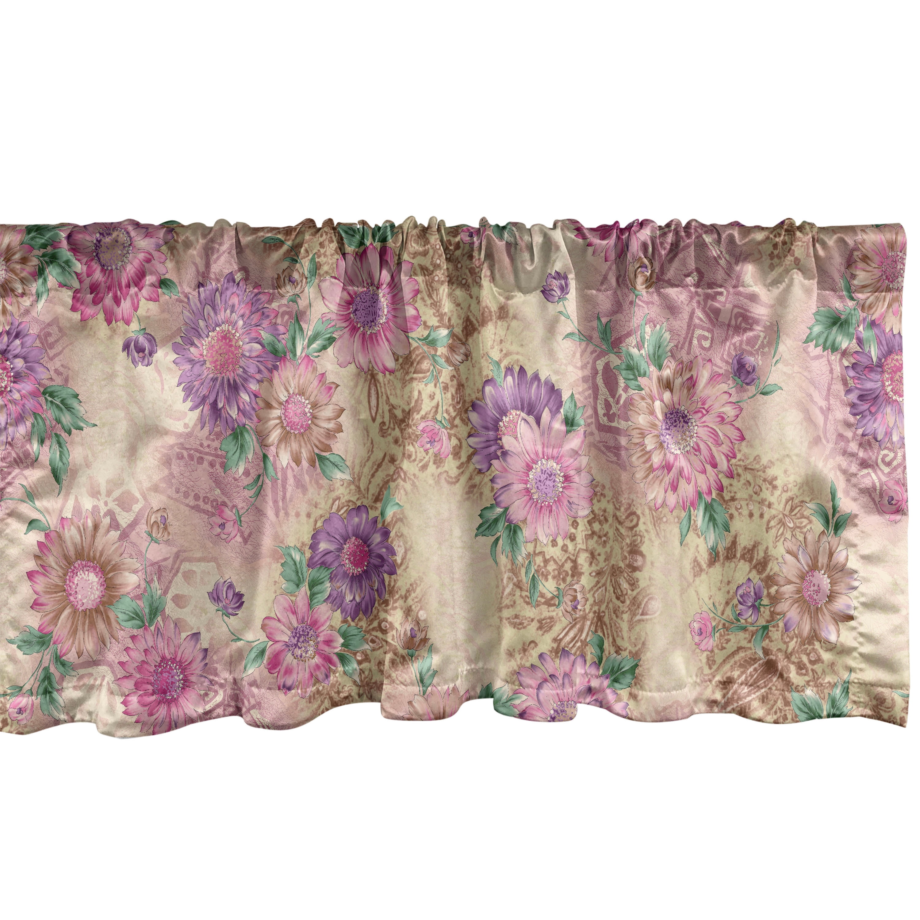 Floral Design Window Valance, Vintage Feels Cottagecore Pattern of ...