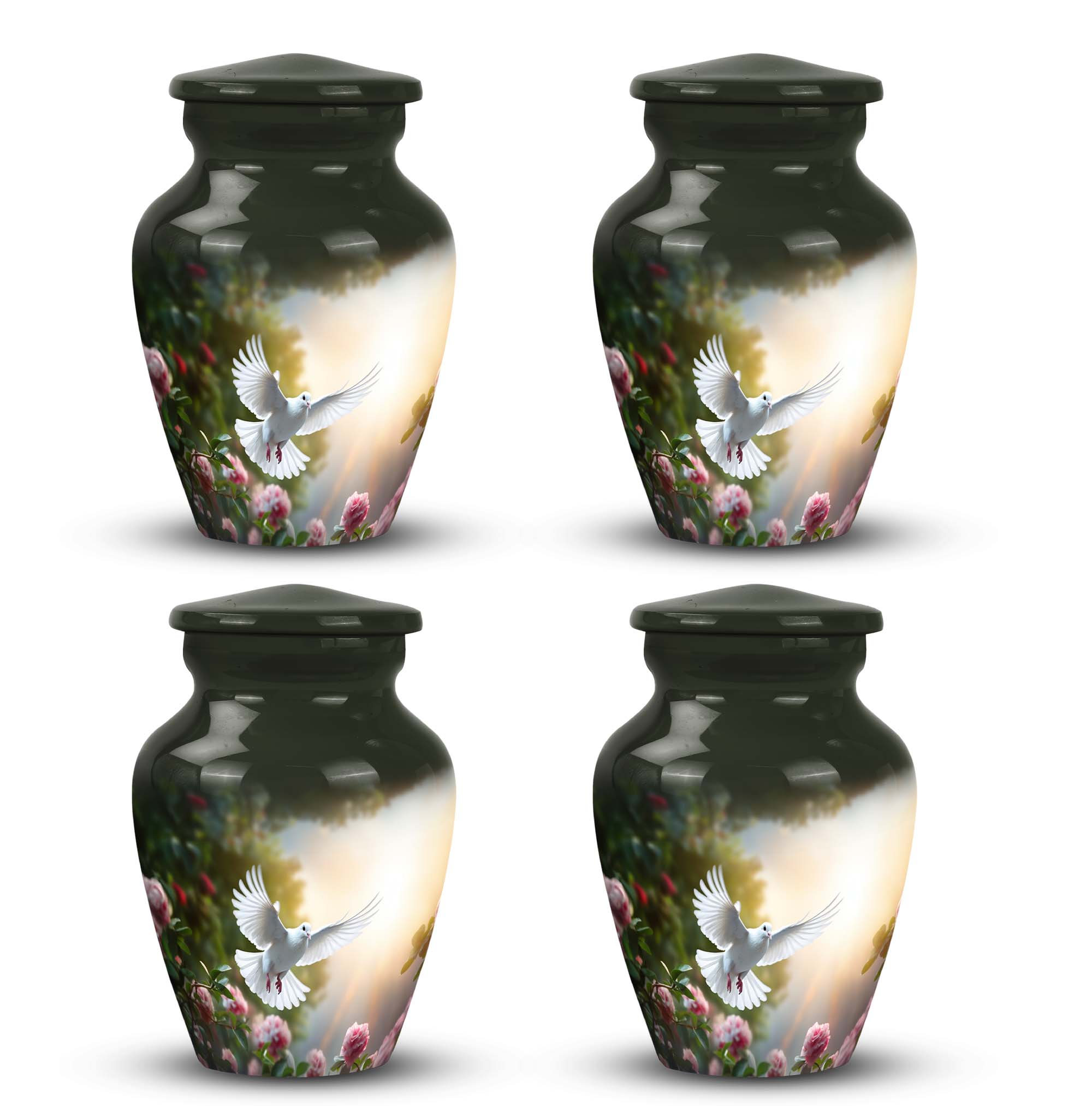 Floral Dove Remembrance Cremation Urns For Human Ashes Adult Female ...