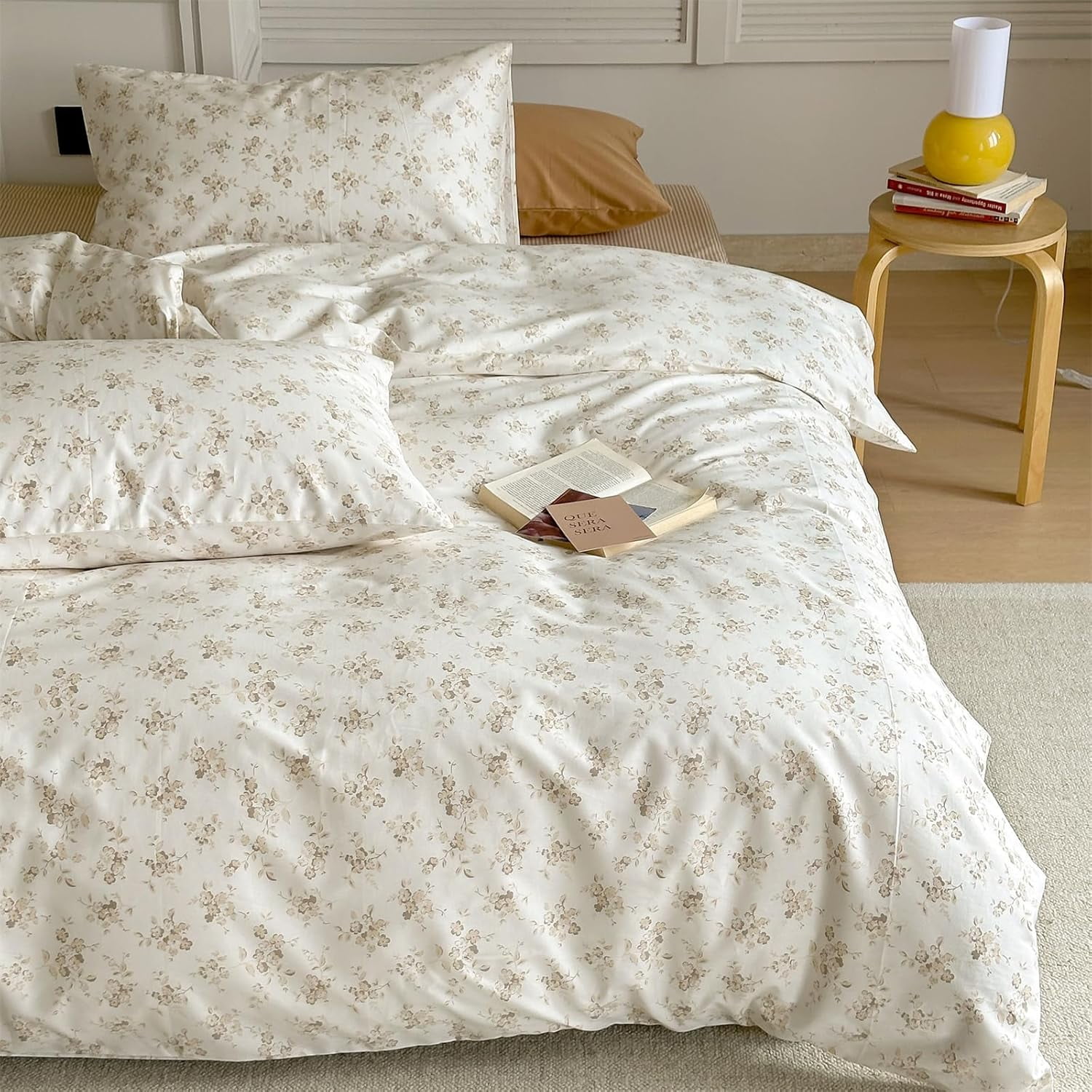 Floral Duvet Cover Queen Size Coquette Off White Queen Comforter Cover ...