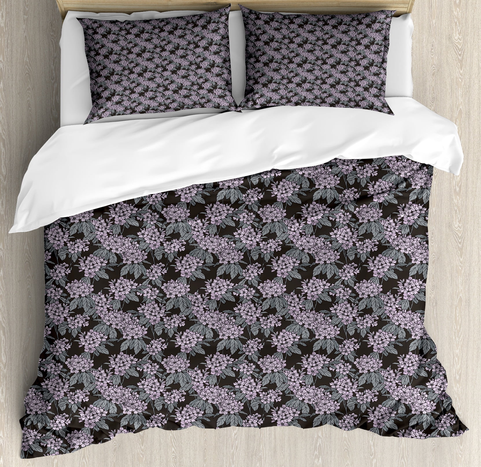 Floral Duvet Cover Set, Detailed Concept of Hydrangea Bouquets with ...