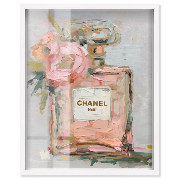 Floral Essence Shadowbox Print Glam Pink Wall Art by Art Remedy, White ...