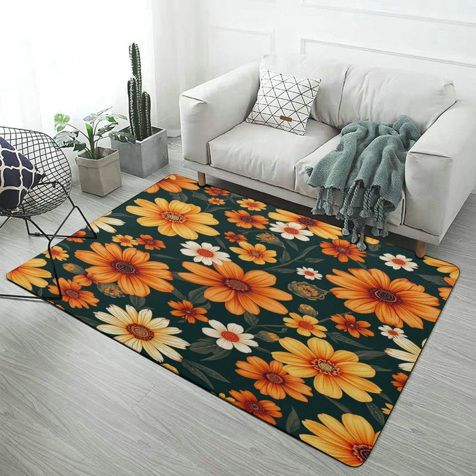 Floral European Living Room Carpets Rugs Luxury Bedroom Study R Rug ...