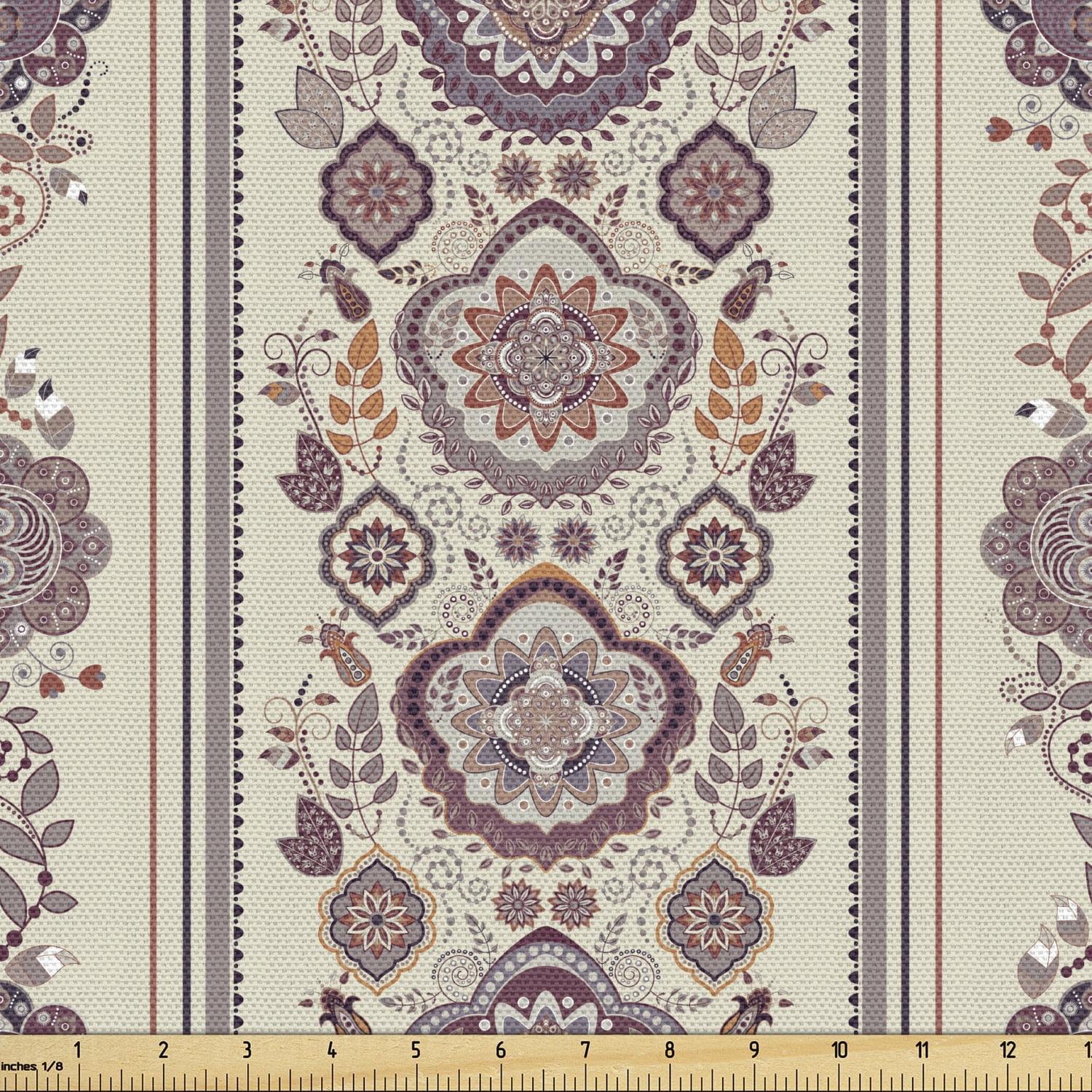 Floral Fabric by the Yard, Middle Eastern Ottoman Medieval Ornamental ...