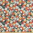 Ambesonne Floral Fabric by the Yard Upholstery, Vintage Natural Vibrant ...