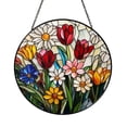 Floral Field Window Hanging – Stained Glass Look Art - Walmart.com