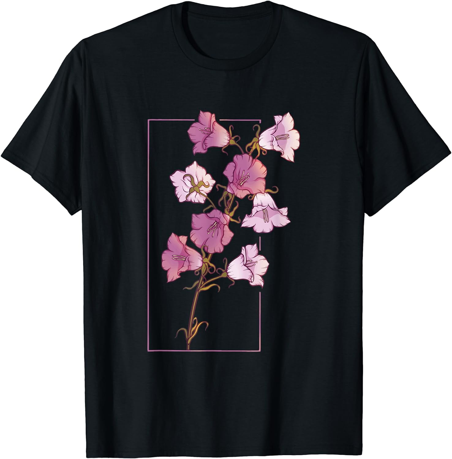 Floral Flower Bellflower Campanula Wildflower T-Shirt - Walmart.com