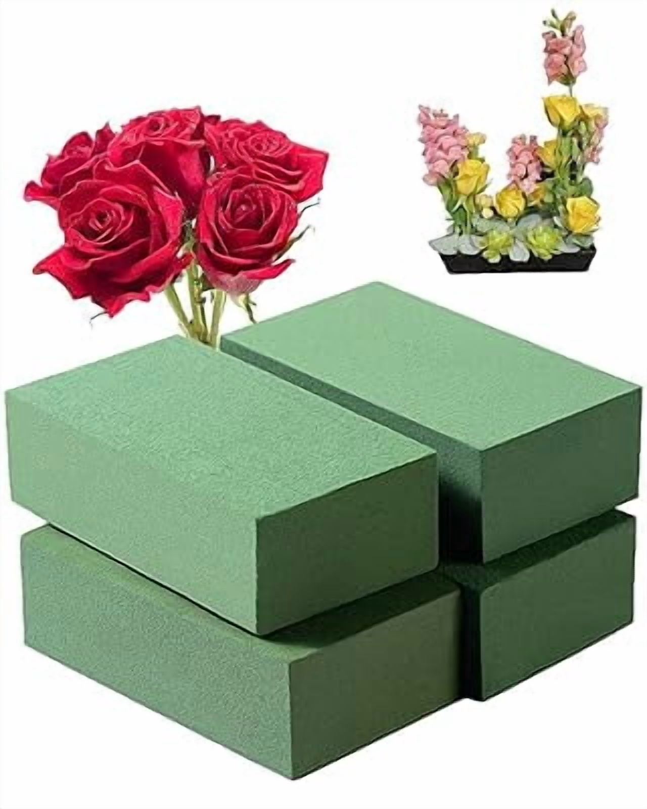Floral Foam Blocks, Wet Green Florist Foam for Fresh Flower ...