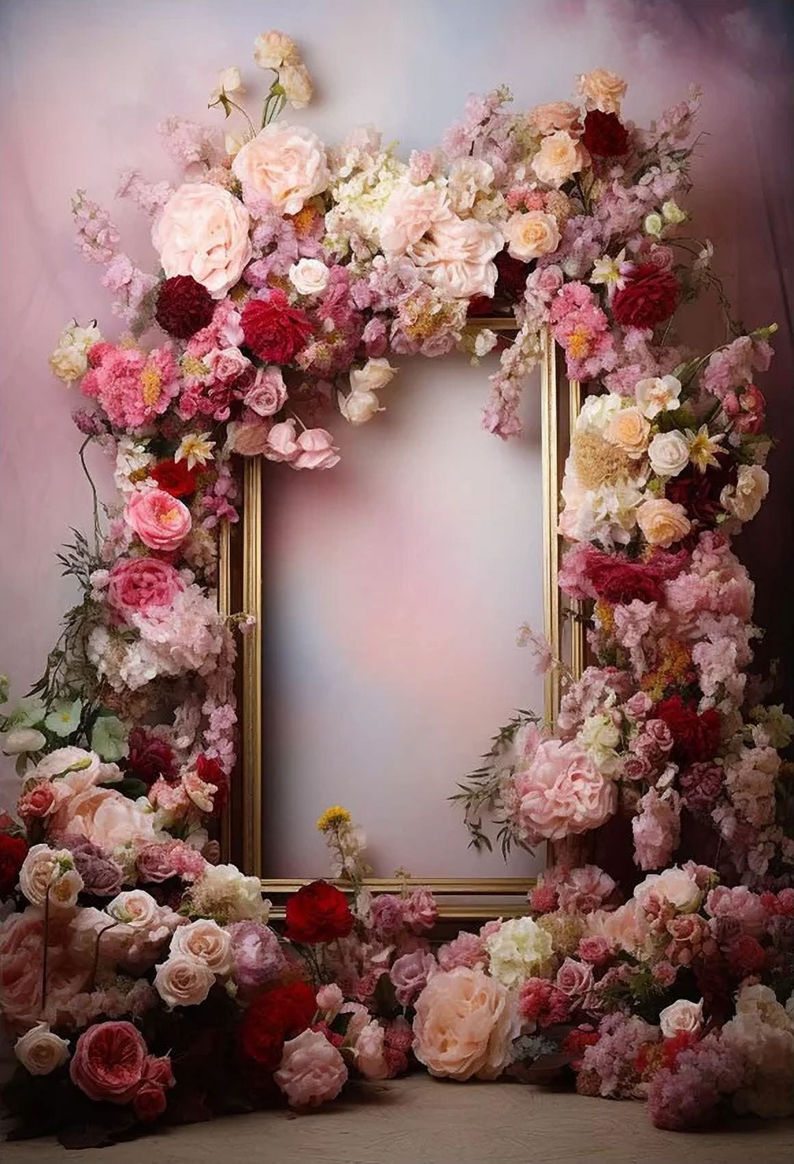 Floral Frame Texture Wall Adult Birthday Wedding Maternity Portrait r ...