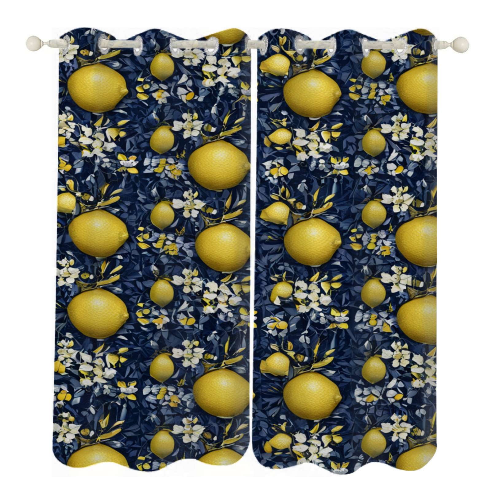 Floral Fruit Pattern Sunshade Curtains Home Bedroom Living Room Dining ...