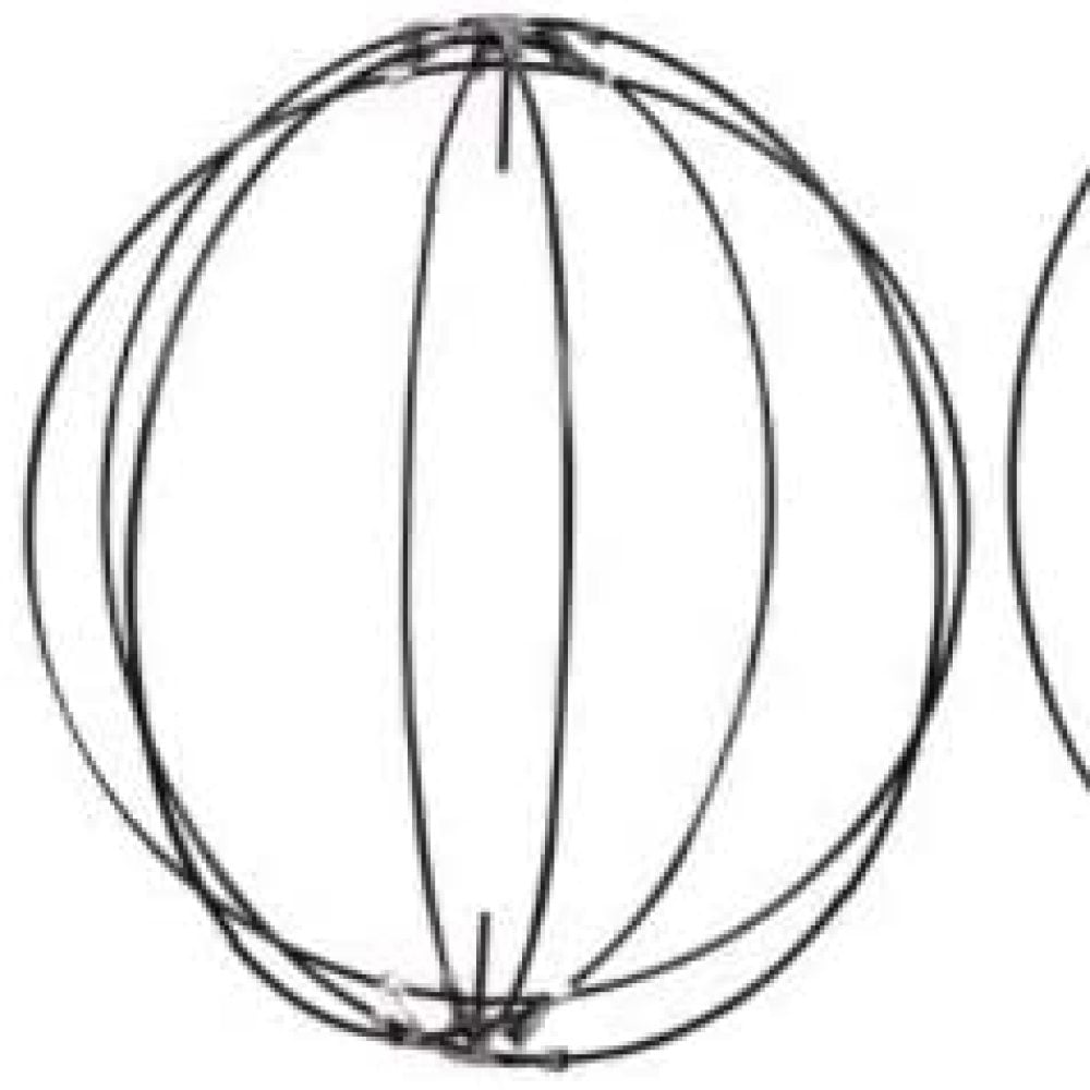 Floral Garden (2) 10" 3D Metal Wreath Orbs Circle Forms Sizes " Wedding ...