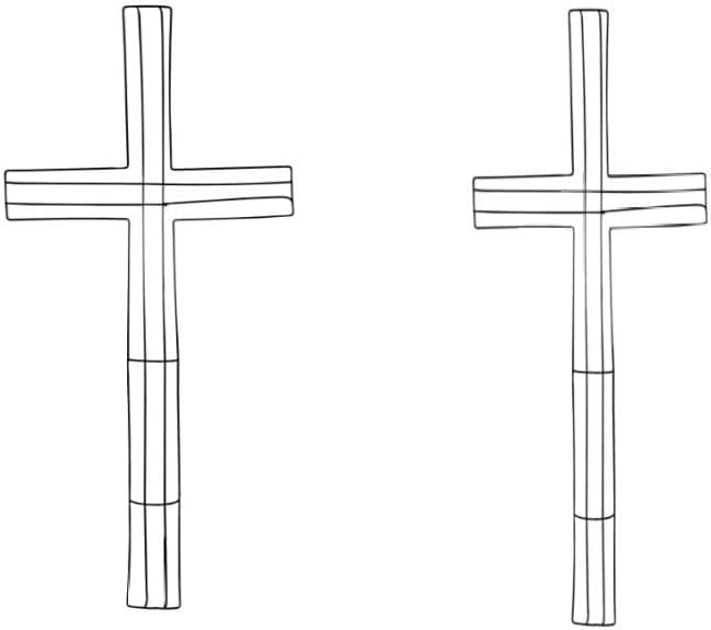 Floral Garden Cross Shaped Metal Wreath Form 2 Pack - Walmart.com