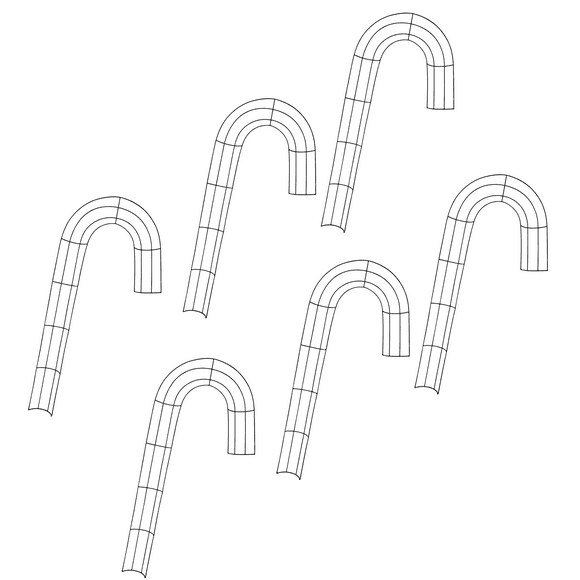 Candy Cane Wreath Frame