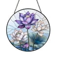Floral Garden Stained Glass Suncatcher – Bloom Cluster Window Art Decor ...
