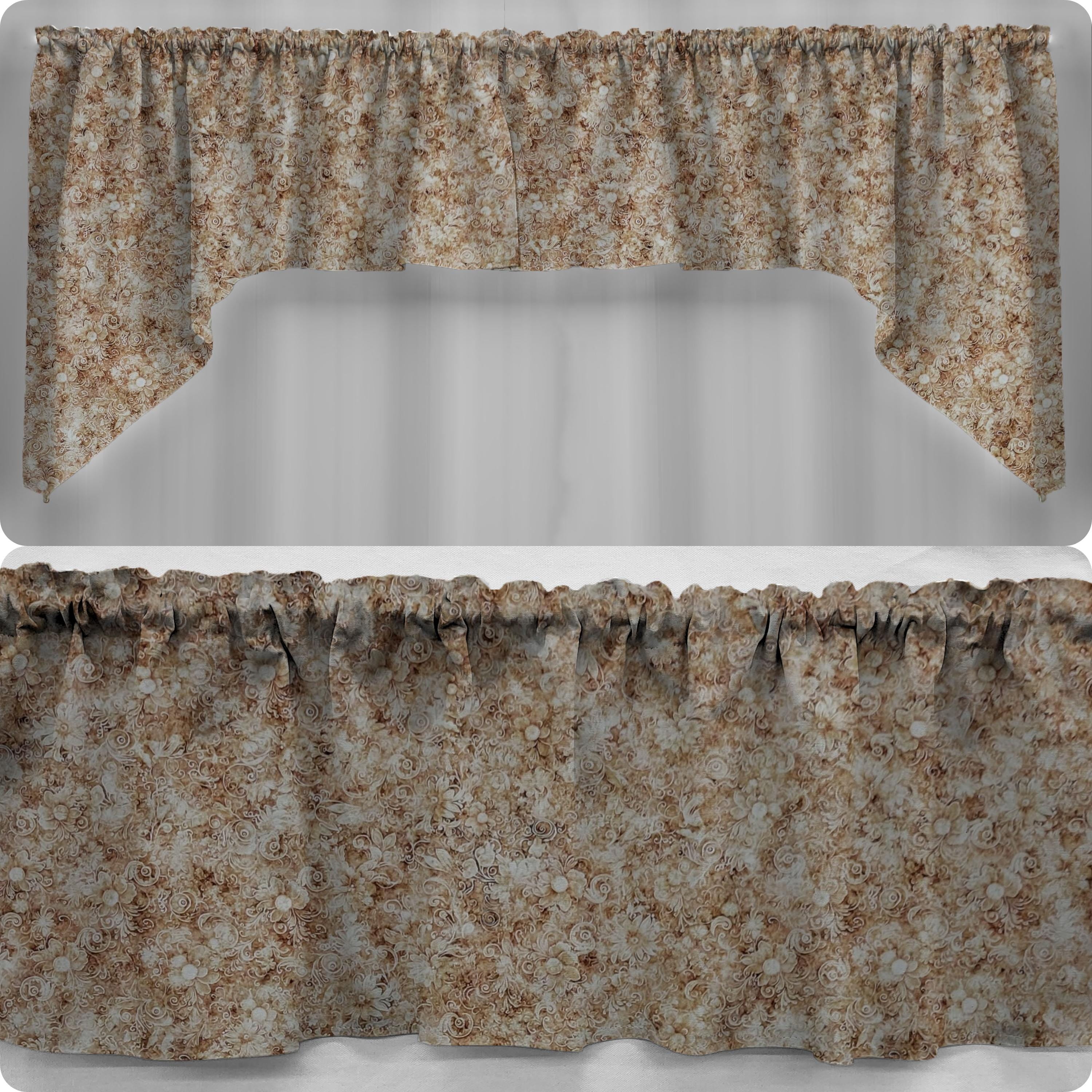 Floral Garden Swag Panels by Penny's Needful Things (Set of 2) 36 Inch ...