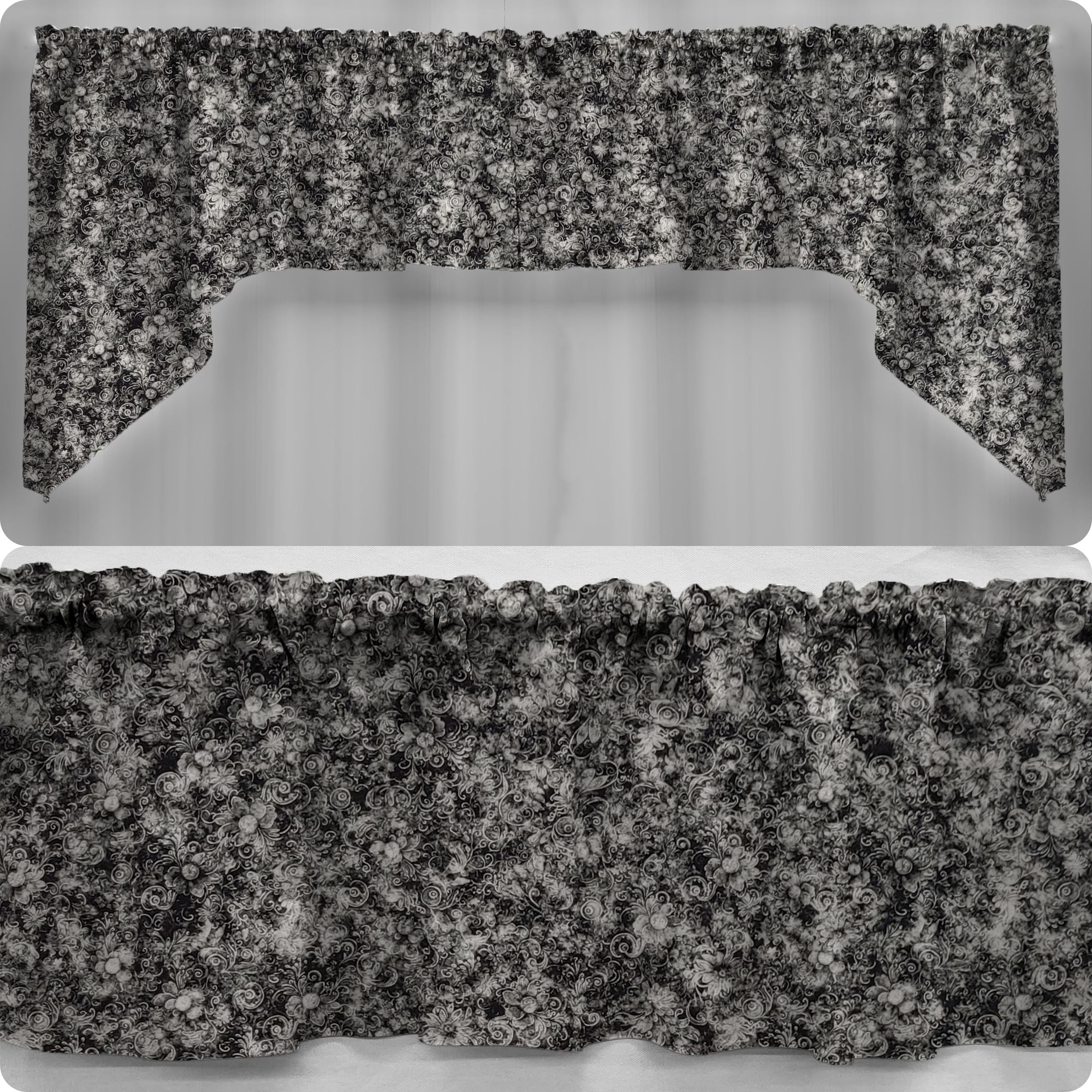 Floral Garden Valances by Penny's Needful Things (Two Valance Panels 12 ...