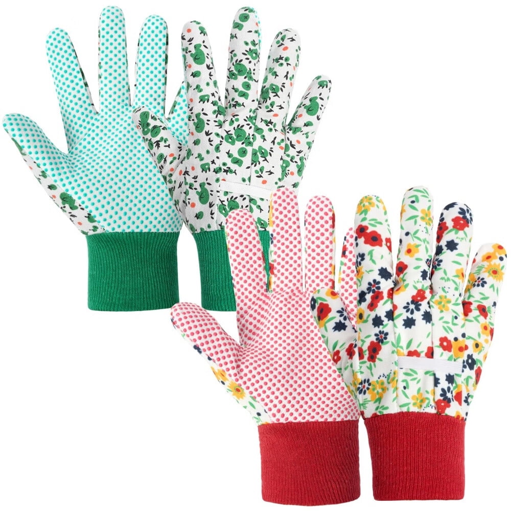 Floral Gardening Gloves for Women/Ladies,Non-Slip Grip Garden Work ...