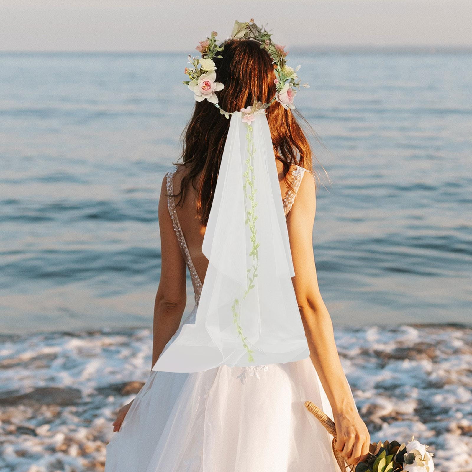 Floral Garland , Wedding Bridal , Headdress Greenery Garland, Flower ...