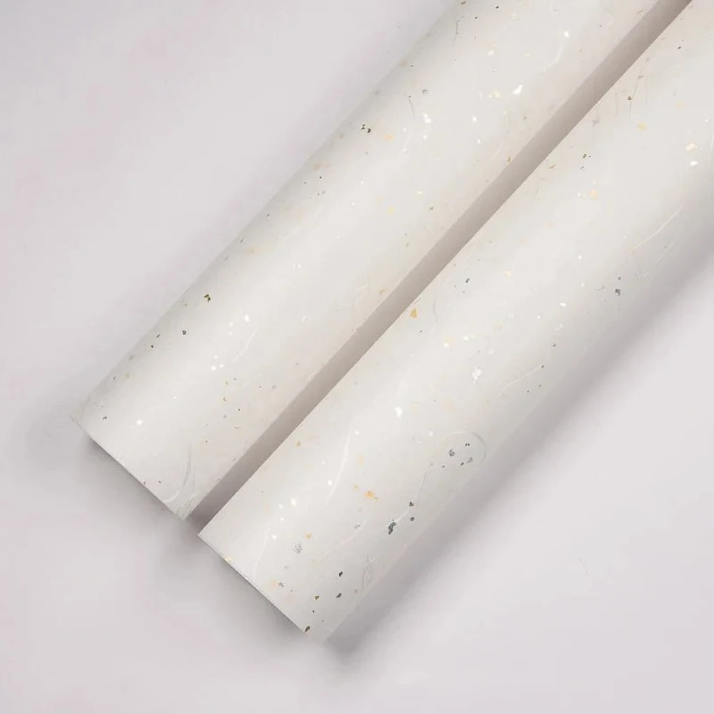 Floral Gift Wrap Paper Set - 6 Color Options, Sparkling Gold & Silver ...