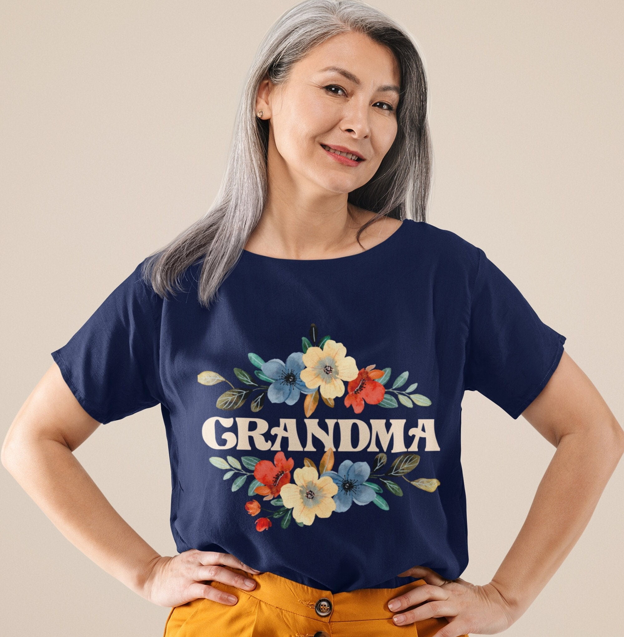 Floral Grandma Shirt, Grandma Shirt, Great Grandma Shirt, Grandma Gift ...