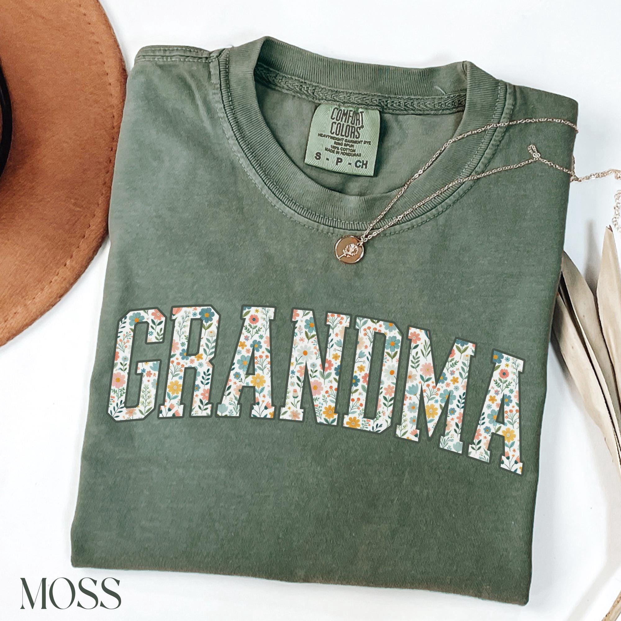 Floral Grandma TShirt Wildflower Grammy Tee - Walmart.com