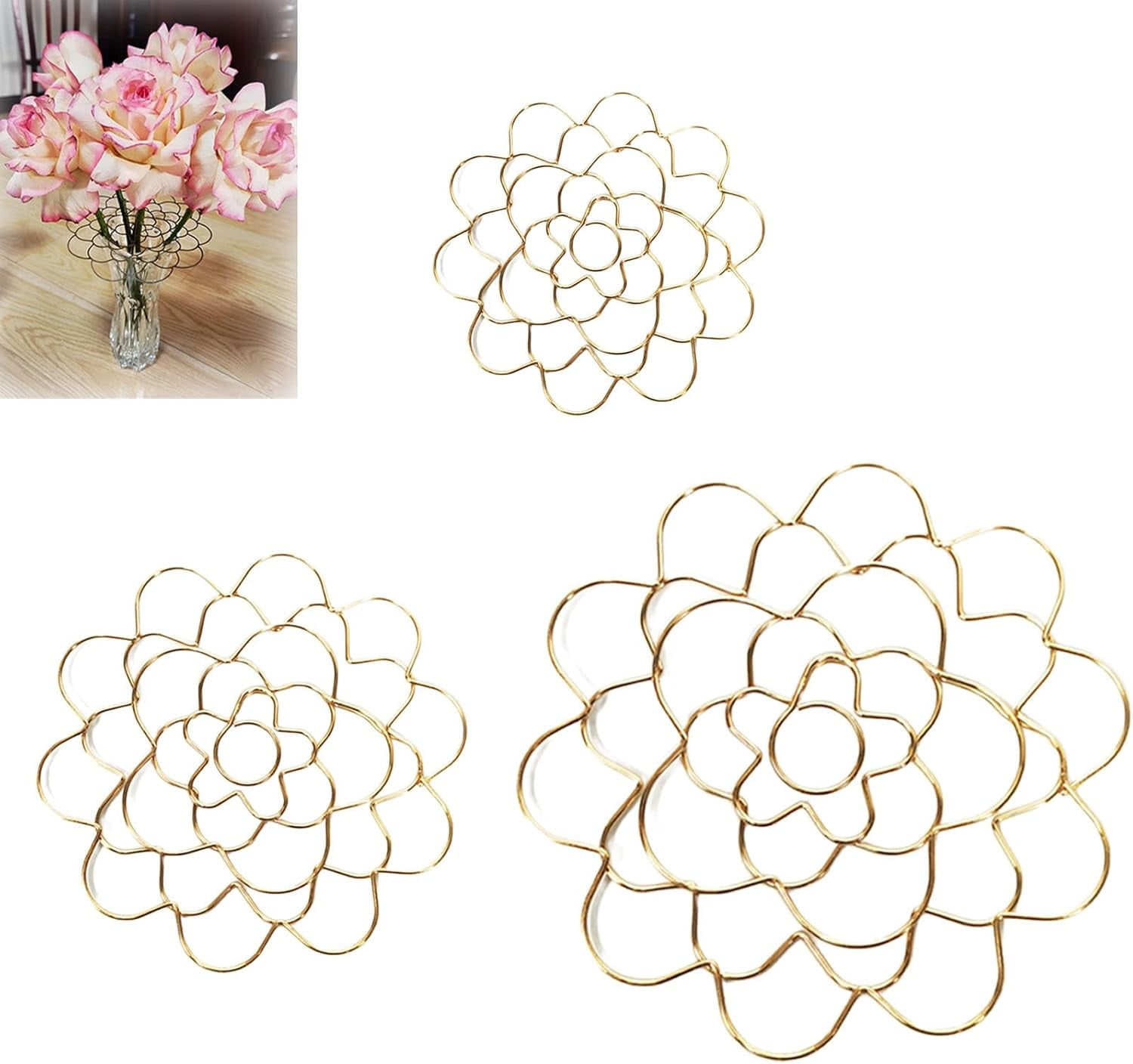 Floral Grid Organizer, 4'/5"/6" Stainless Steel Floral Grid Organizer ...