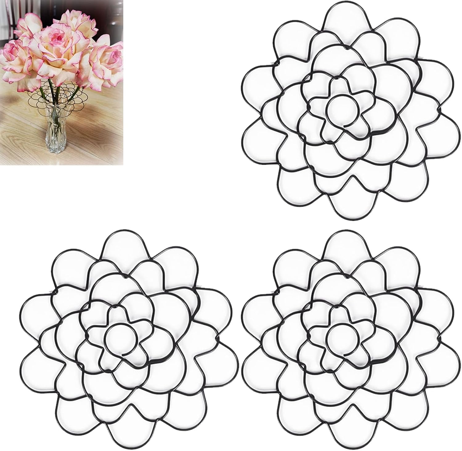 Floral Grid Organizer, 4'/5"/6" Stainless Steel Floral Grid Organizer ...