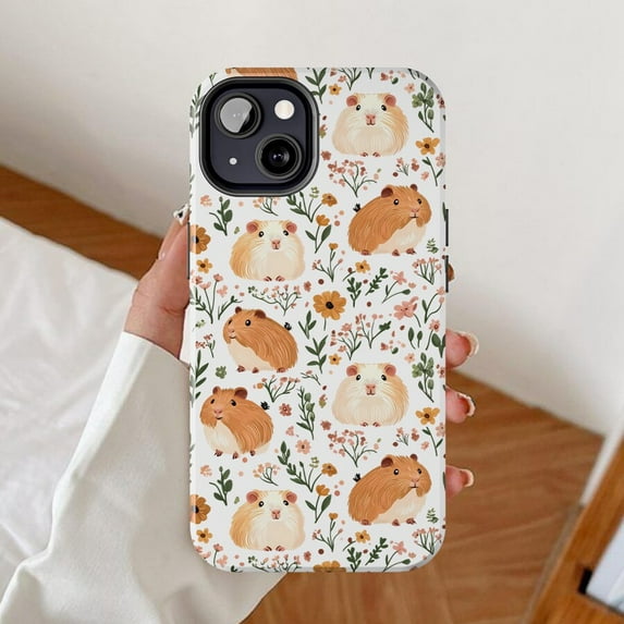 Floral Guinea Pig Pet Owner Flower Animal Rodent Lover Phone Case 11 12 ...