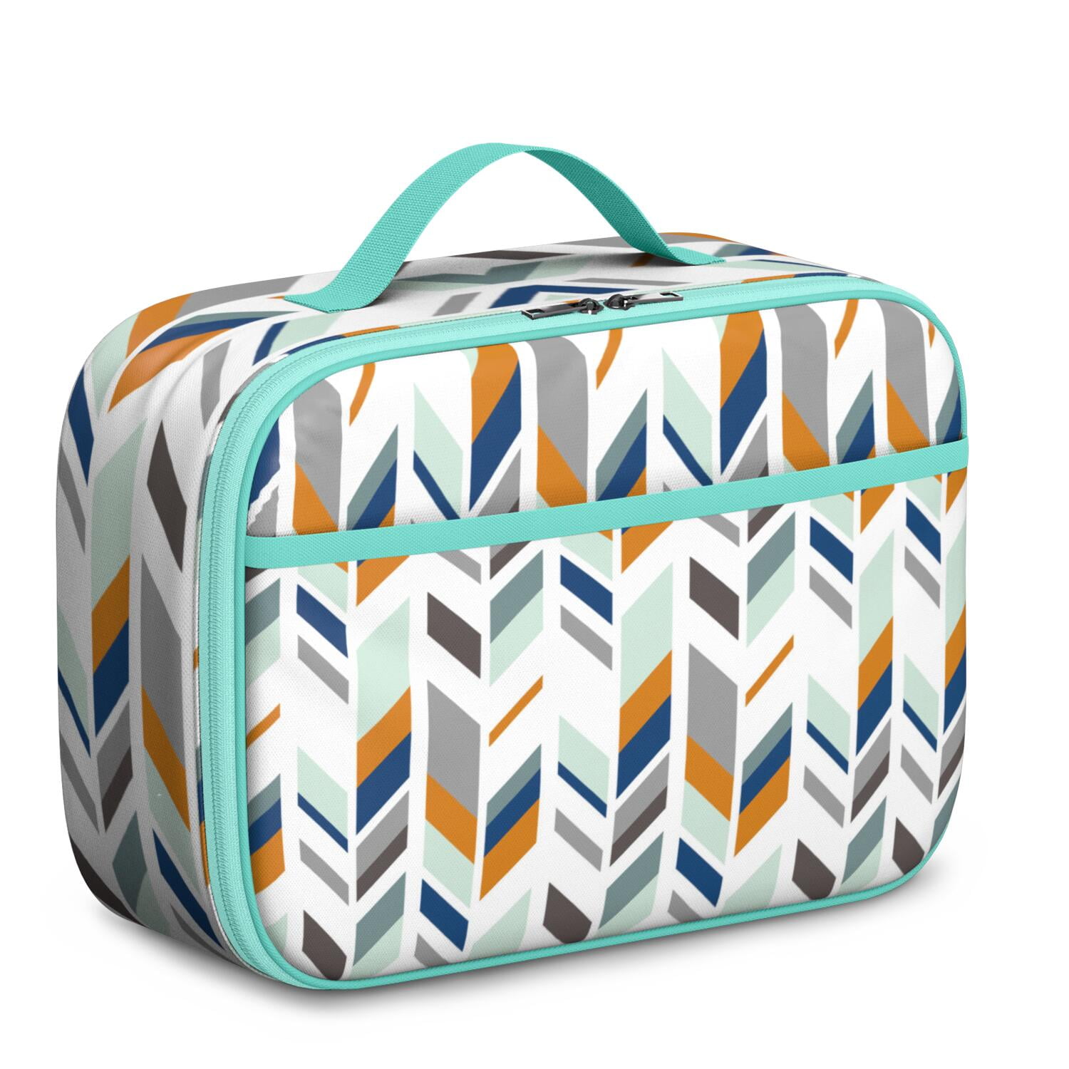 Floral Insulated Lunch Box for Women, Small Thermal Lunch Bag with ...