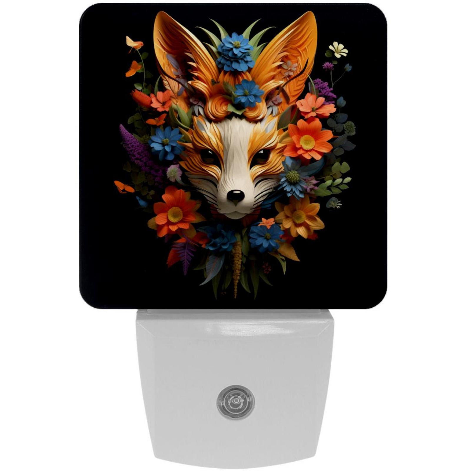 Floral LED Square Night Lights - Stylish and Energy-Efficient Room ...