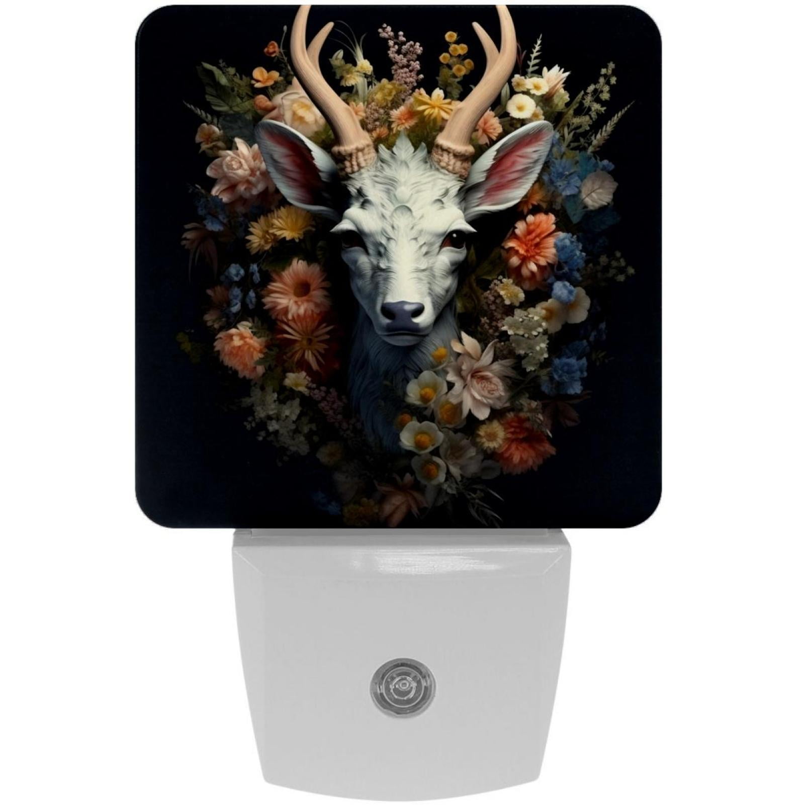 Floral LED Square Night Lights - Stylish and Energy-Efficient Room ...