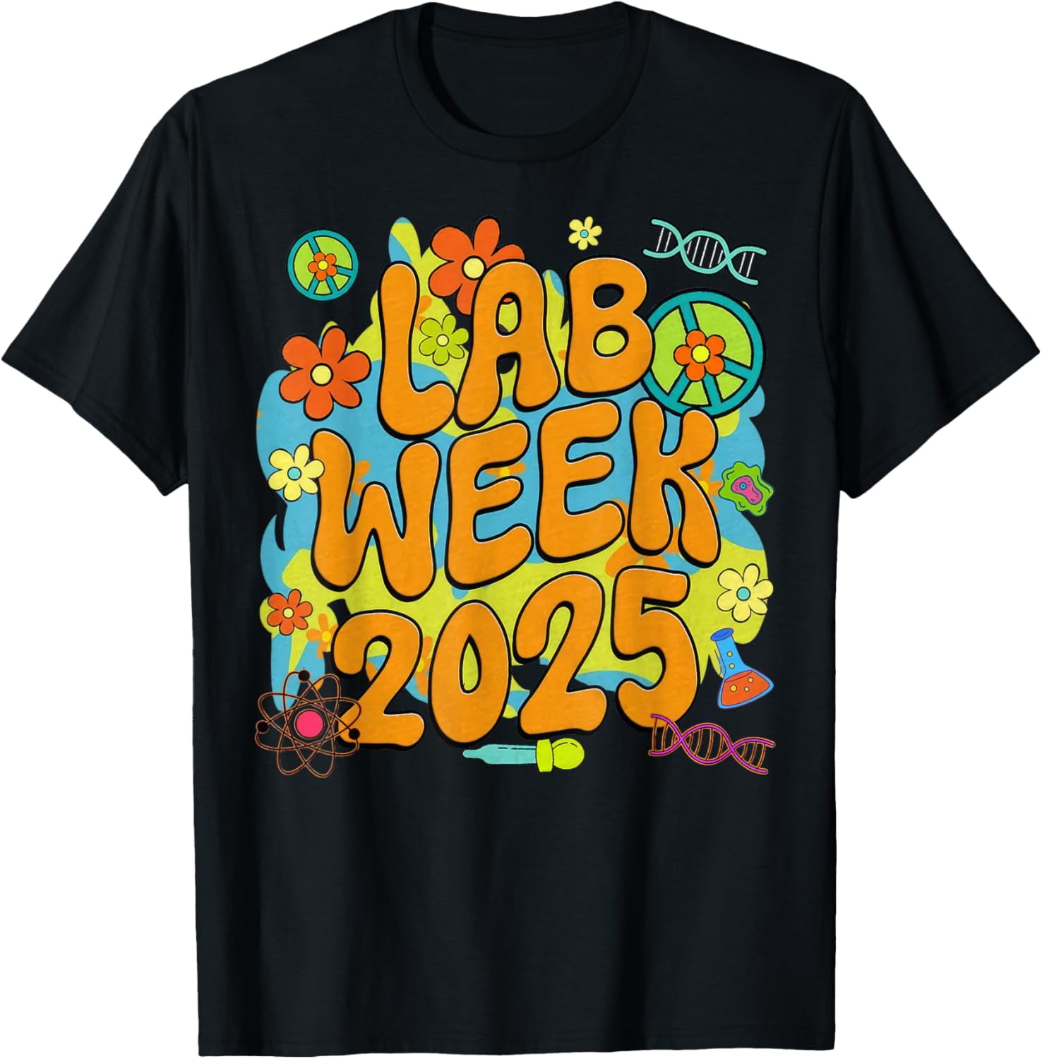 Floral Lab Week 2025 Medical Lab Tech Scientist Mls Mlt T-Shirt Unisex ...