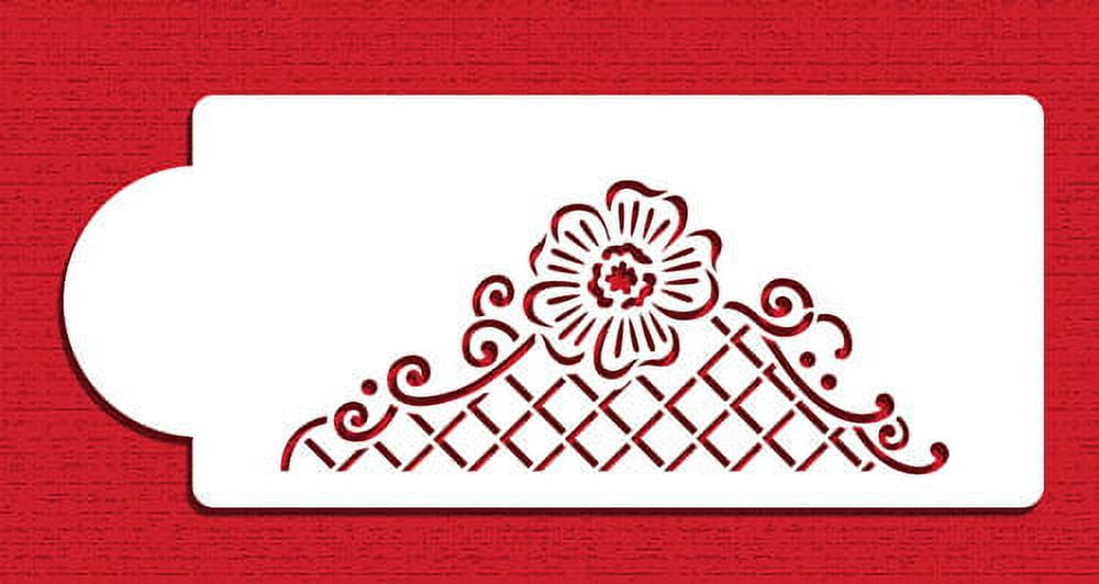 Floral Lace Netting Tier 2 Cake Stencil by Designer Stencils - Walmart.com