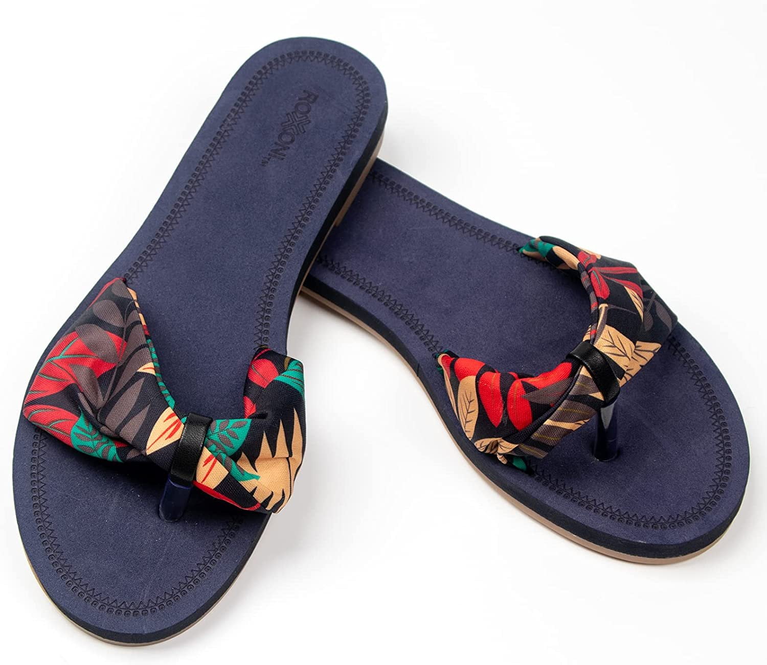 Floral Lace Strap Slippers for Women Cute Womens Slippers with Color ...