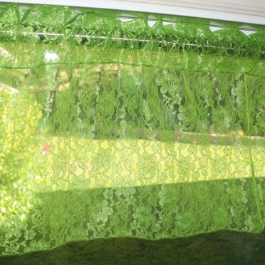 Floral Lace Window Valance 58 Inch Wide Burgundy - Walmart.com