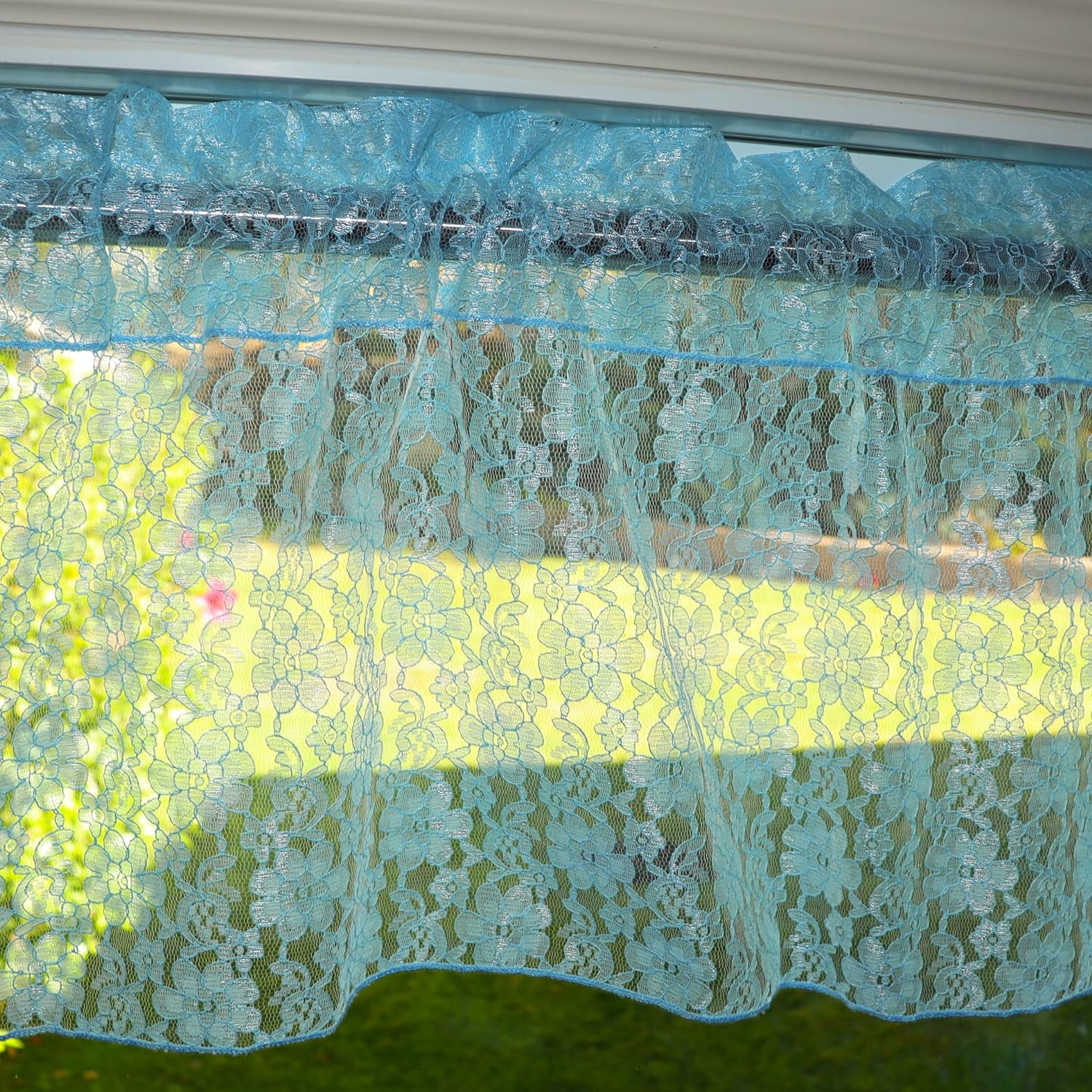 Lace Window Valance Sheer Lace Bedroom Kitchen Dining Room Bathroom ...
