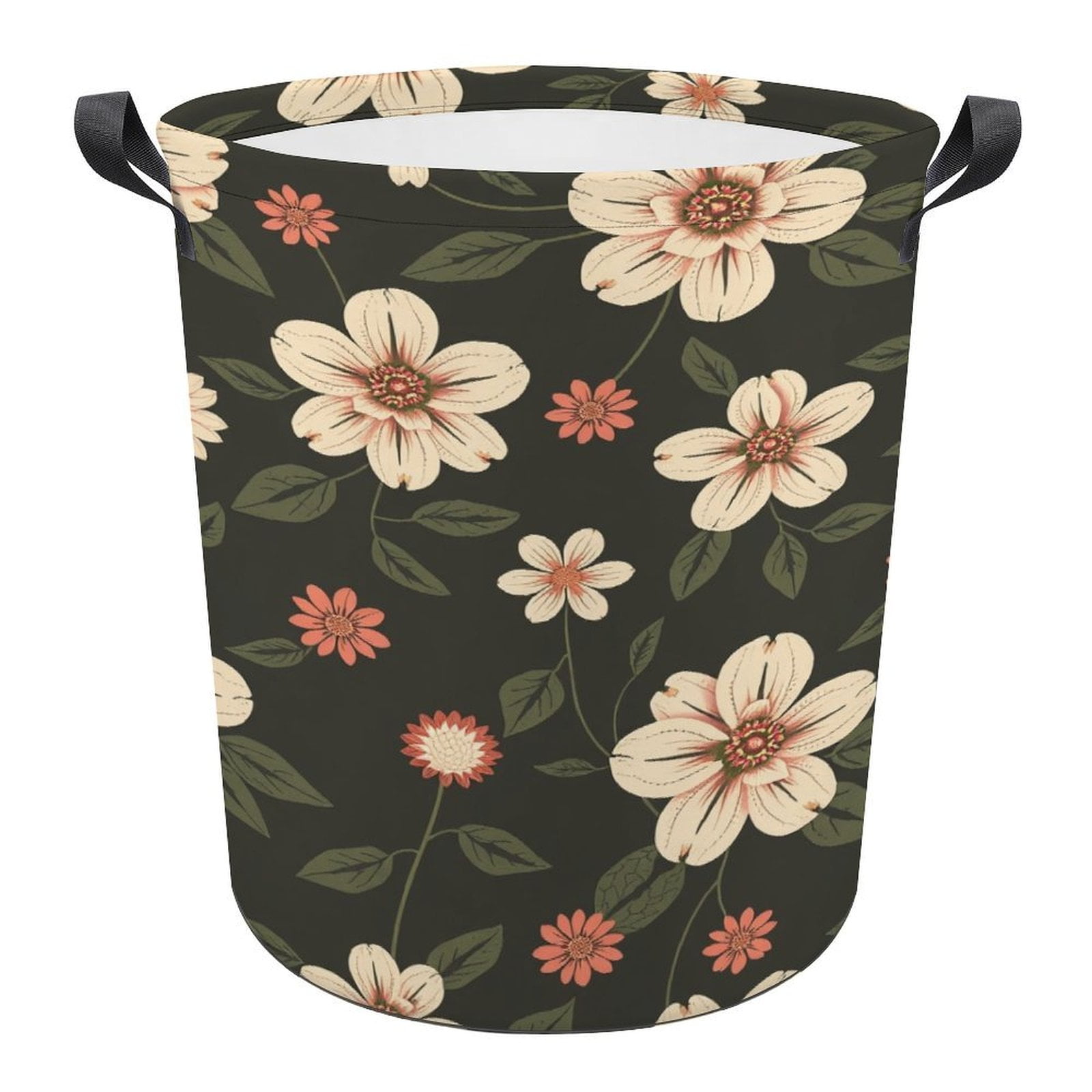 Floral Laundry Basket Foldable Physical Culture Clothes Hamper for Baby ...