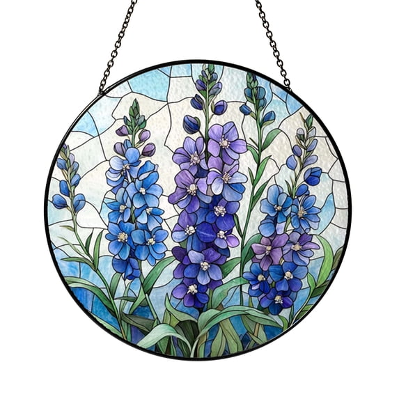 Floral Lavender Scene Suncatcher – Window Decor - Walmart.com
