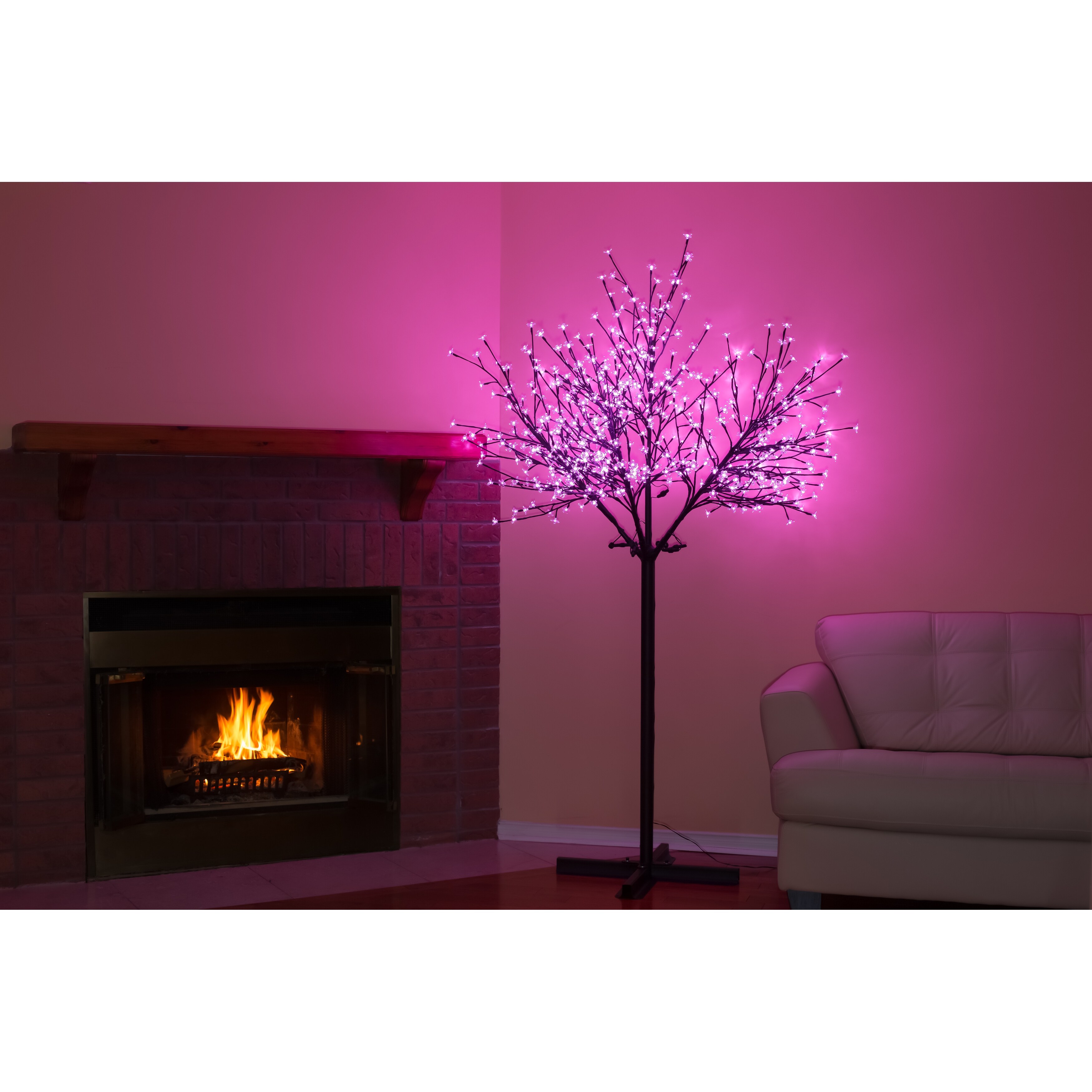 Floral Lights - Outdoor Cherry Blossom Tree 600 Pink LED - Walmart.com